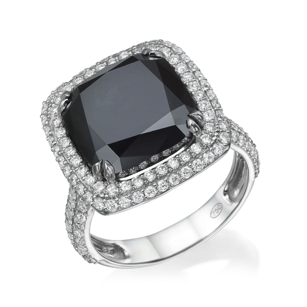 טבעת יהלום שחור דגם Nicole | eDiamonds